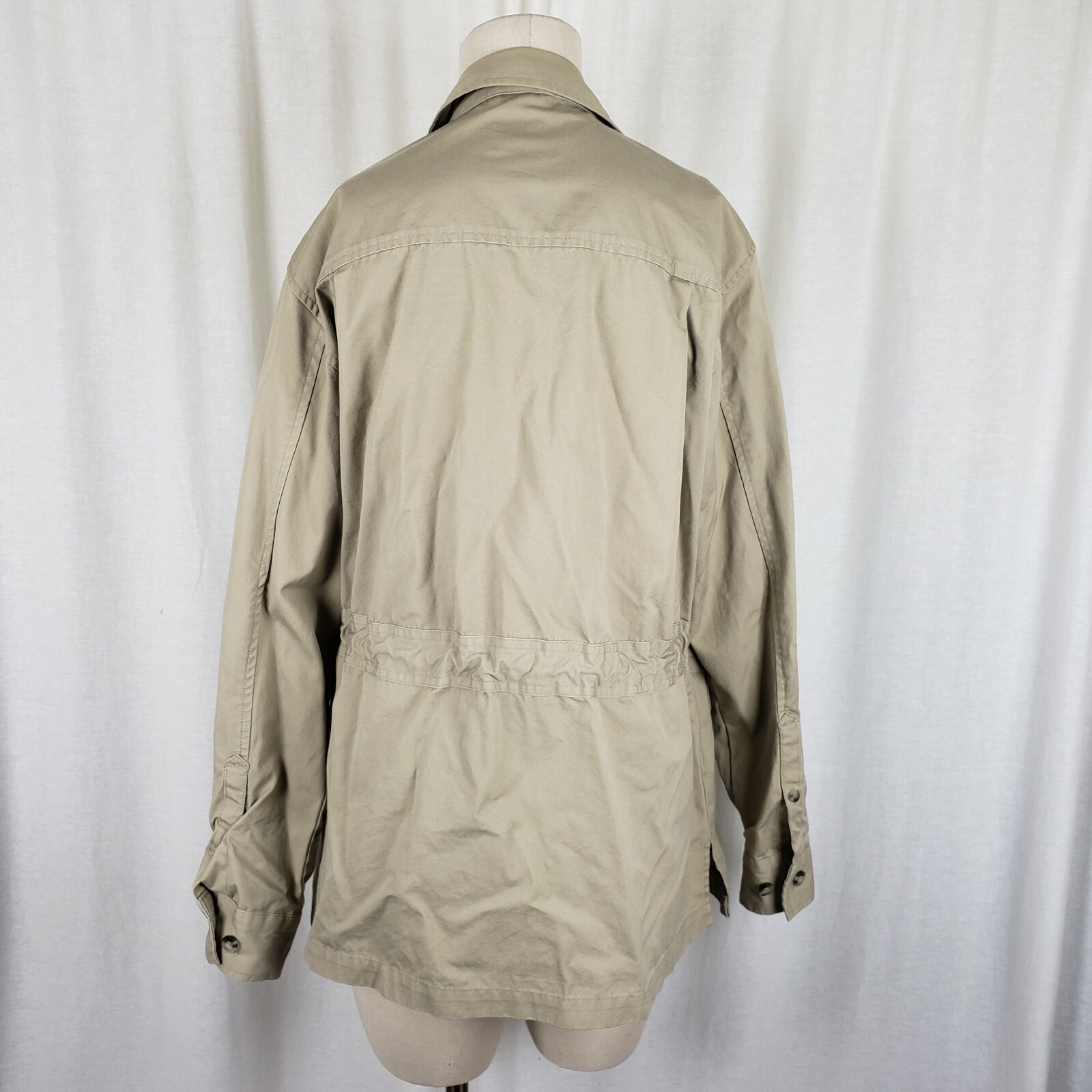 Travelsmith Khaki Cargo Jacket Canvas Safari Field Wo… - Gem