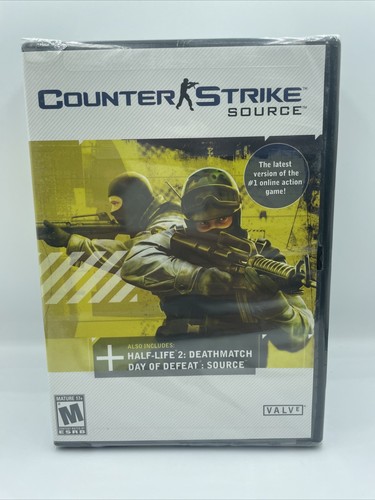 Counter Strike Source PC-CD Rom Double DVD Case BRAND NEW SEALED! SUPER ...