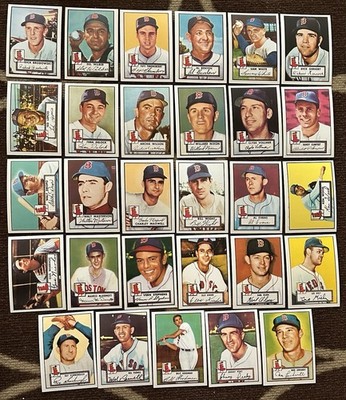 1952 BOSTON RED SOX 1983 Topps Official Baseball REPRINT Team Set 29 ...