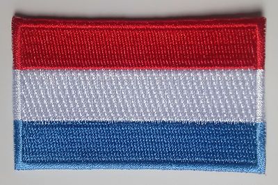 Luxembourg Flag Patch Embroidered Iron On Applique Luxembourger Luxembourgish | eBay