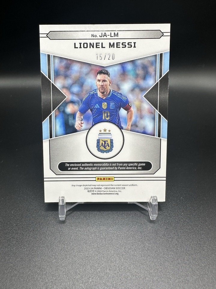 Obsidian 2023-24 Soccer Lionel Messi Patch Auto Argentina /20 | eBay
