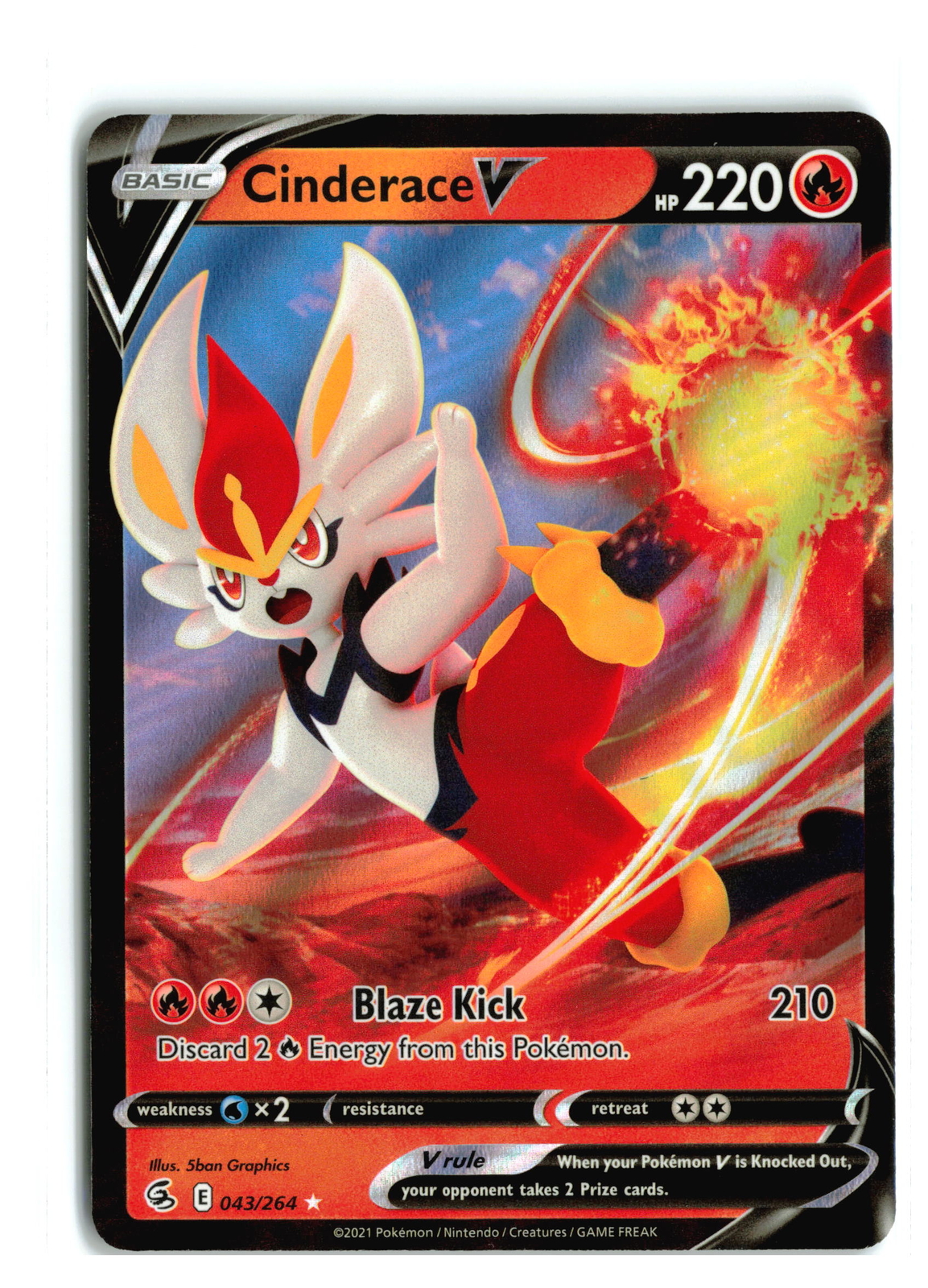 CINDERACE V 043/264 FUSION STRIKE POKEMON TCG NM | eBay