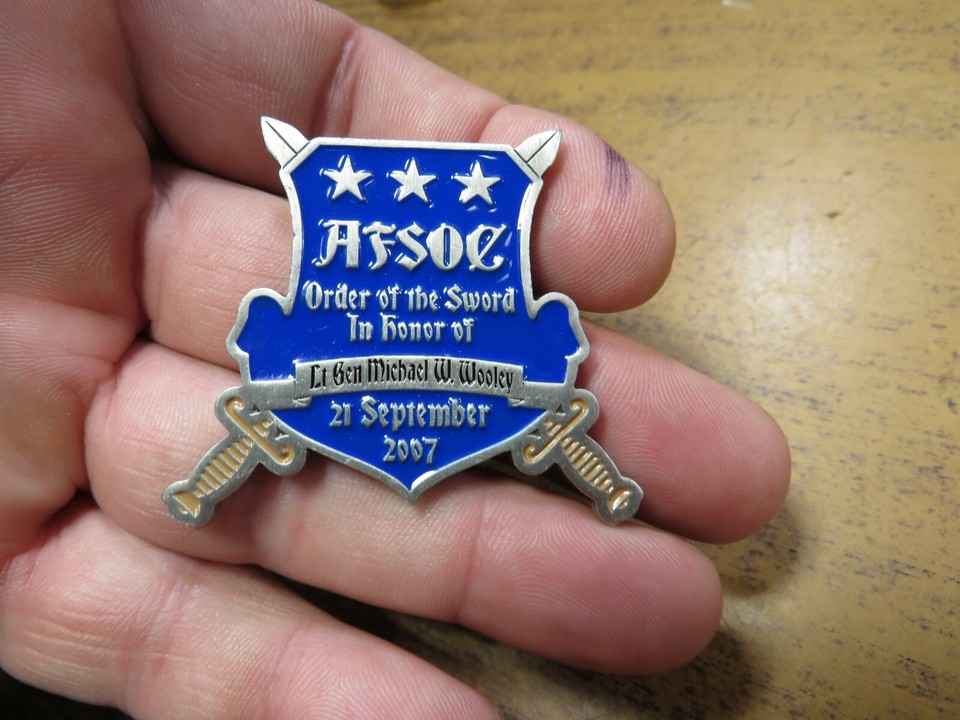 air force special operations command Lt General Wooley challenge coin ...