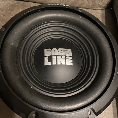 ALPINE 10" inch BassLine Series Single Car Sub Subwoofer | SWA-10S4 | eBay