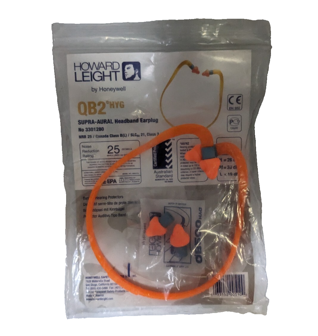 Honeywell HOWARD LEIGHT QB2HYG Headband Earplug 33552005100| eBay