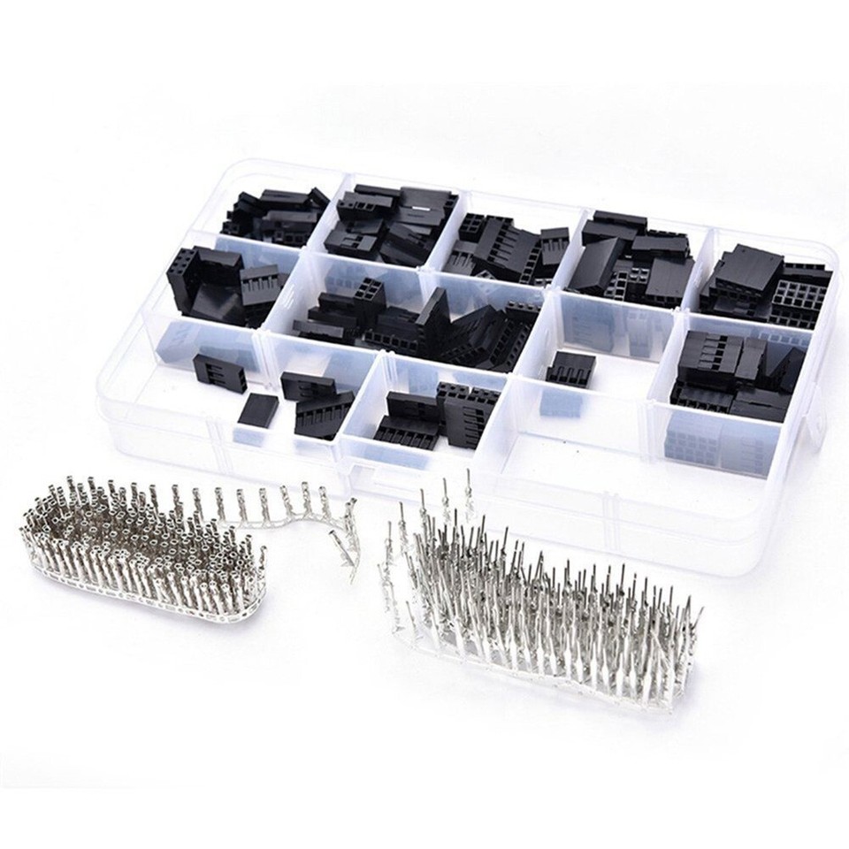 620PCS Assorted 2.54mm Dupont Wire Cable Jumper Header Connector Kit ...