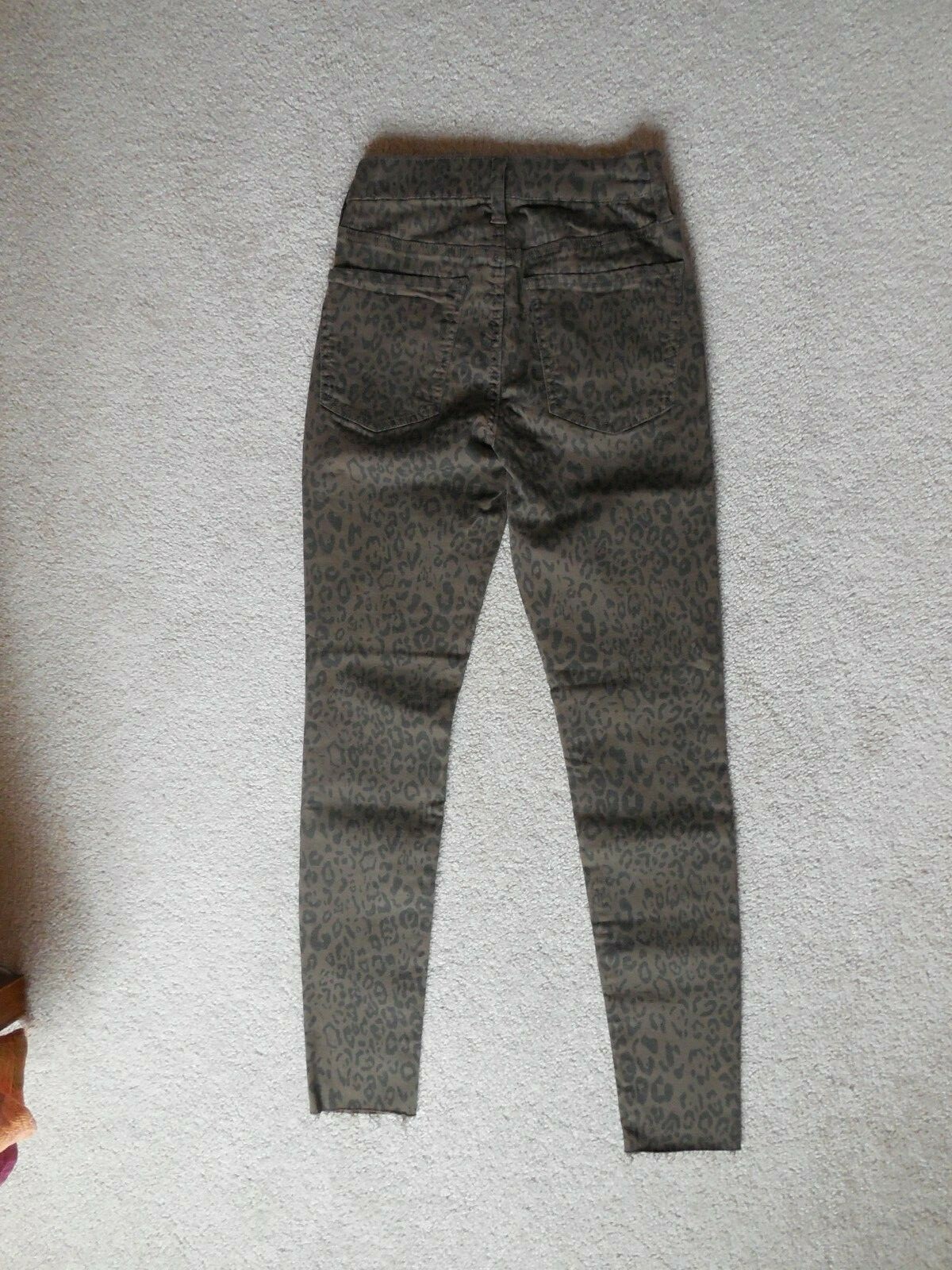 Juniors' SO High-Rise Leopard Ultimate Ankle Jegging Twill Denim Size 1 ...