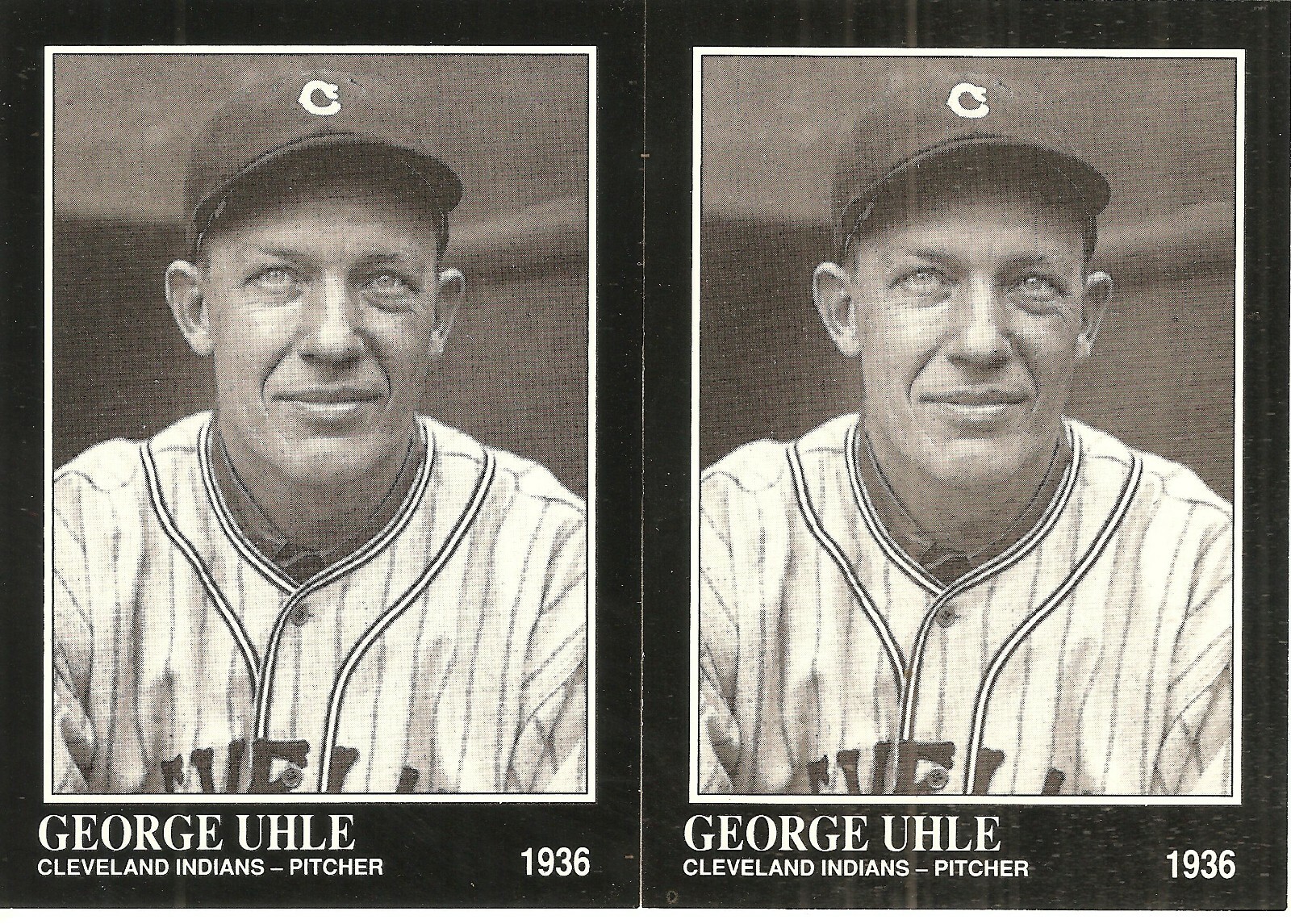 2 CARD 1991 CONLON GEORGE UHLE BASEBALL CARD LOT #224 | eBay