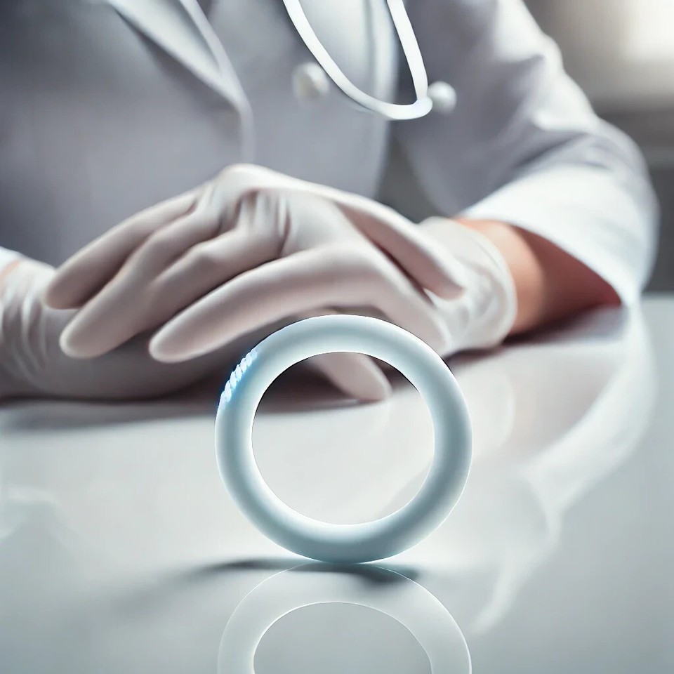 SIZE 75 mm Vaginal Pessary RING Silicone Device Prolapse Pelvic Organ ...