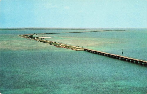 Aerial View of Bridge - Overseas Highway - Craig Key Florida FL ...