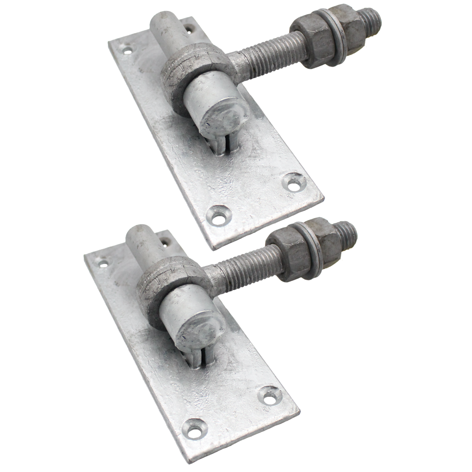 Pair of Heavy Duty Hook on Plates AND Pair of Gate Eye Bolts for Gate ...
