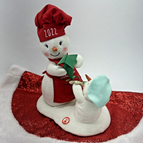 2022 Hallmark Can't Wait For Cookies Singing Snowmen Plush Techno ...