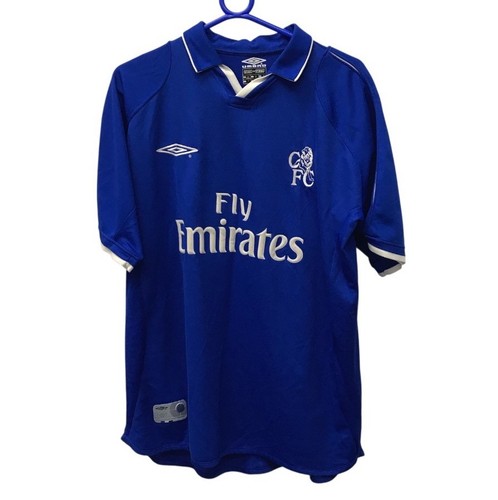 Chelsea FC 2001-03 Home Shirt Size M Blue Men's Umbro Vintage RMF18-SM ...
