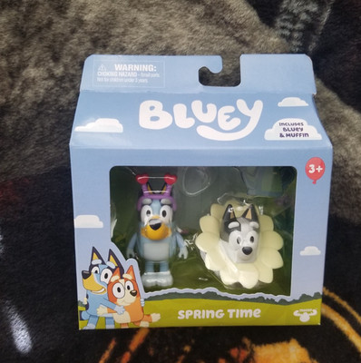 Bluey Spring Time Bluey & Muffin figures | eBay
