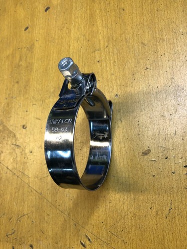 Collier échappement acier inoxydable mikalor w2 59-63 mm moto quad ...