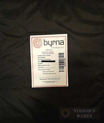 BYRNA SHIELD Bullet Resistant Backpack Ballistic Armor Plate IIIA ...