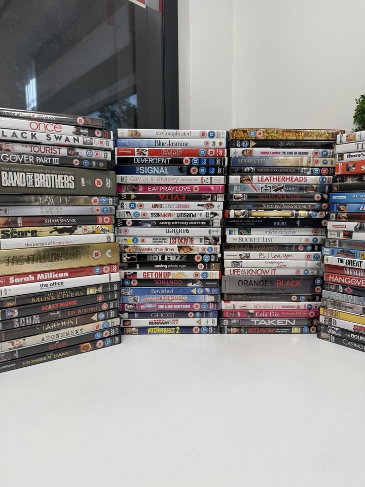 100 Dvds Bundle Boxsets Joblot Carboot Movies Adults Rom Com Comedy ...