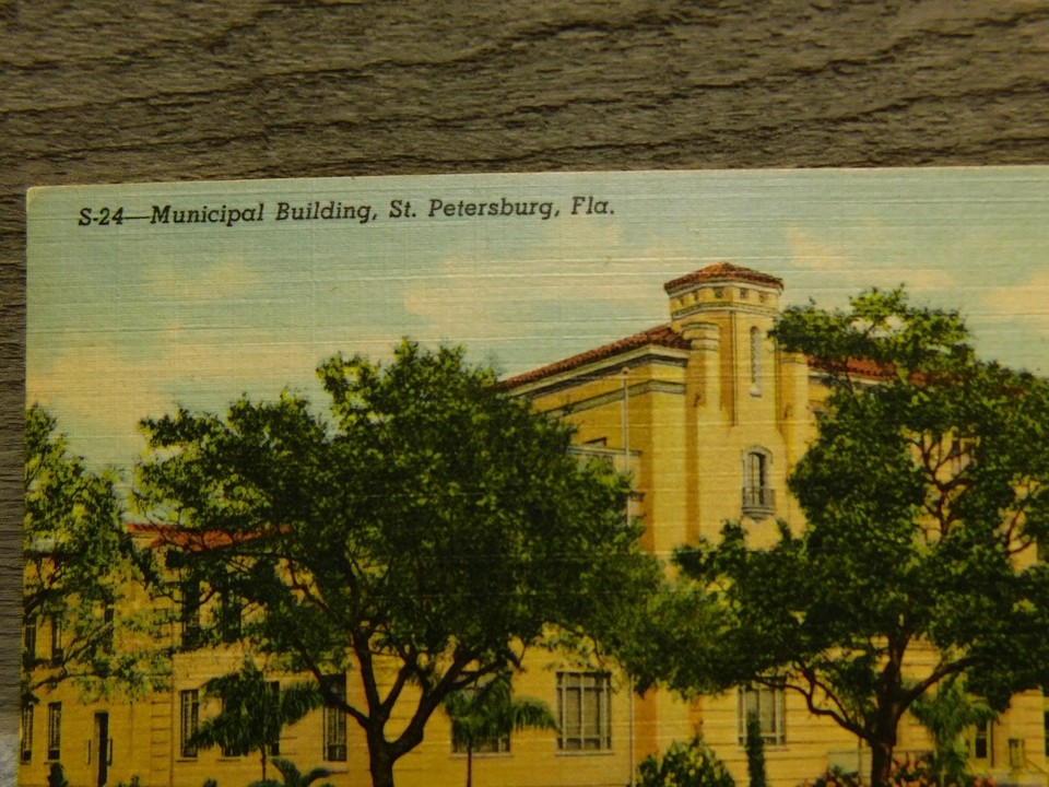 Vintage Linen Postcard Municipal Building City Hall St. Petersburg ...