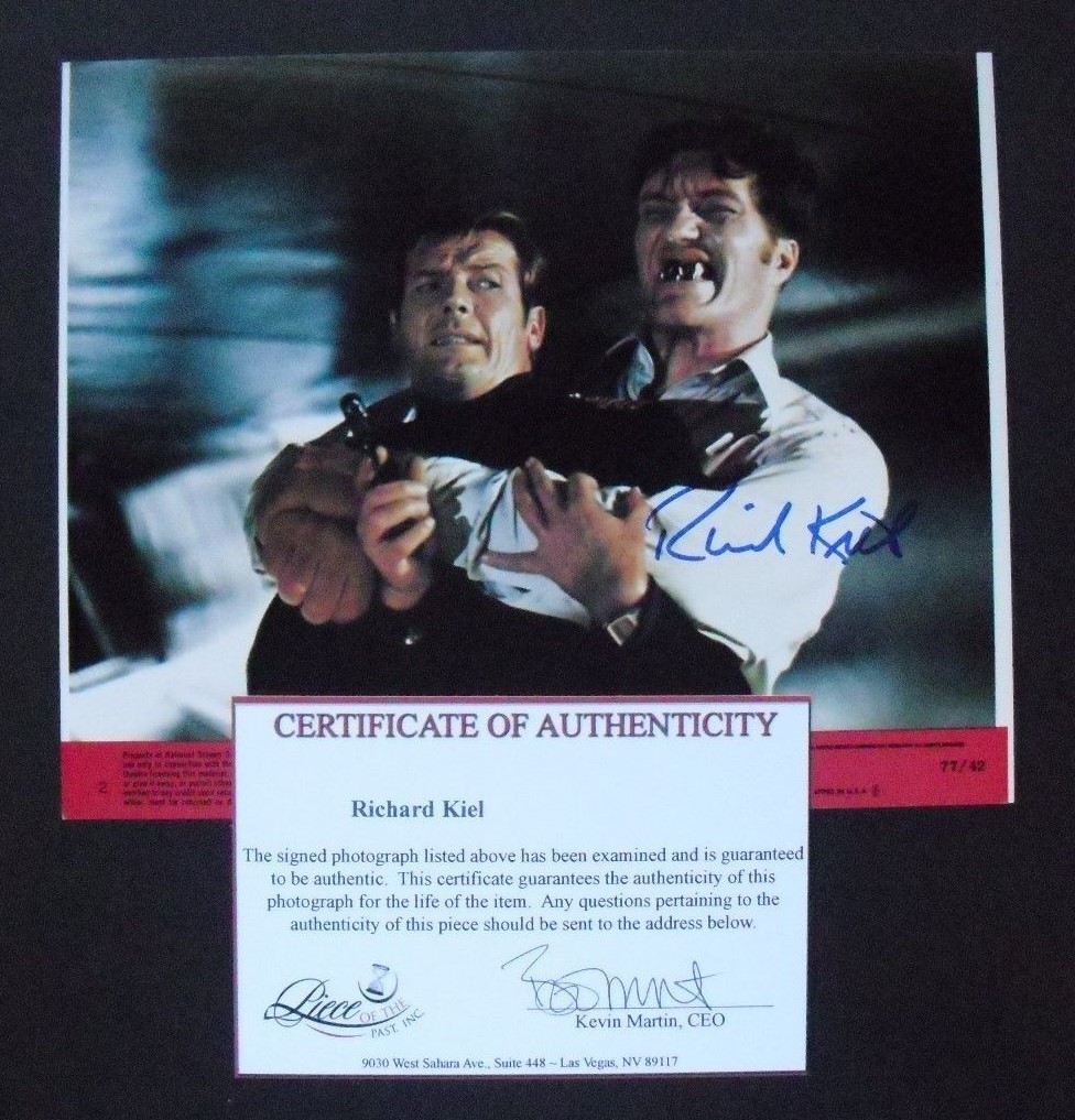 Richard Kiel Kaken JAMES BOND 007 Photo Signed By RICHARD KIEL "Jaws",