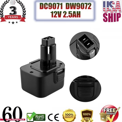 1PACK 12Volt Battery Replacement For DEWALT DC9071 DW9071 DW9072 DW953 ...