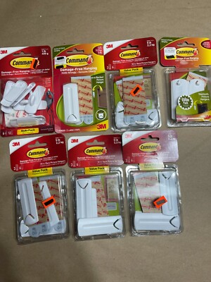 QTy 7 Command Back Picture Hangers, Value Pack 3 hangers, 6 strips ...