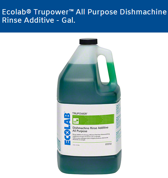 Ecolab 6113722 ECOTEMP Ultra Dry Rinse Additive Case of 4 Fast FREESHIP ...
