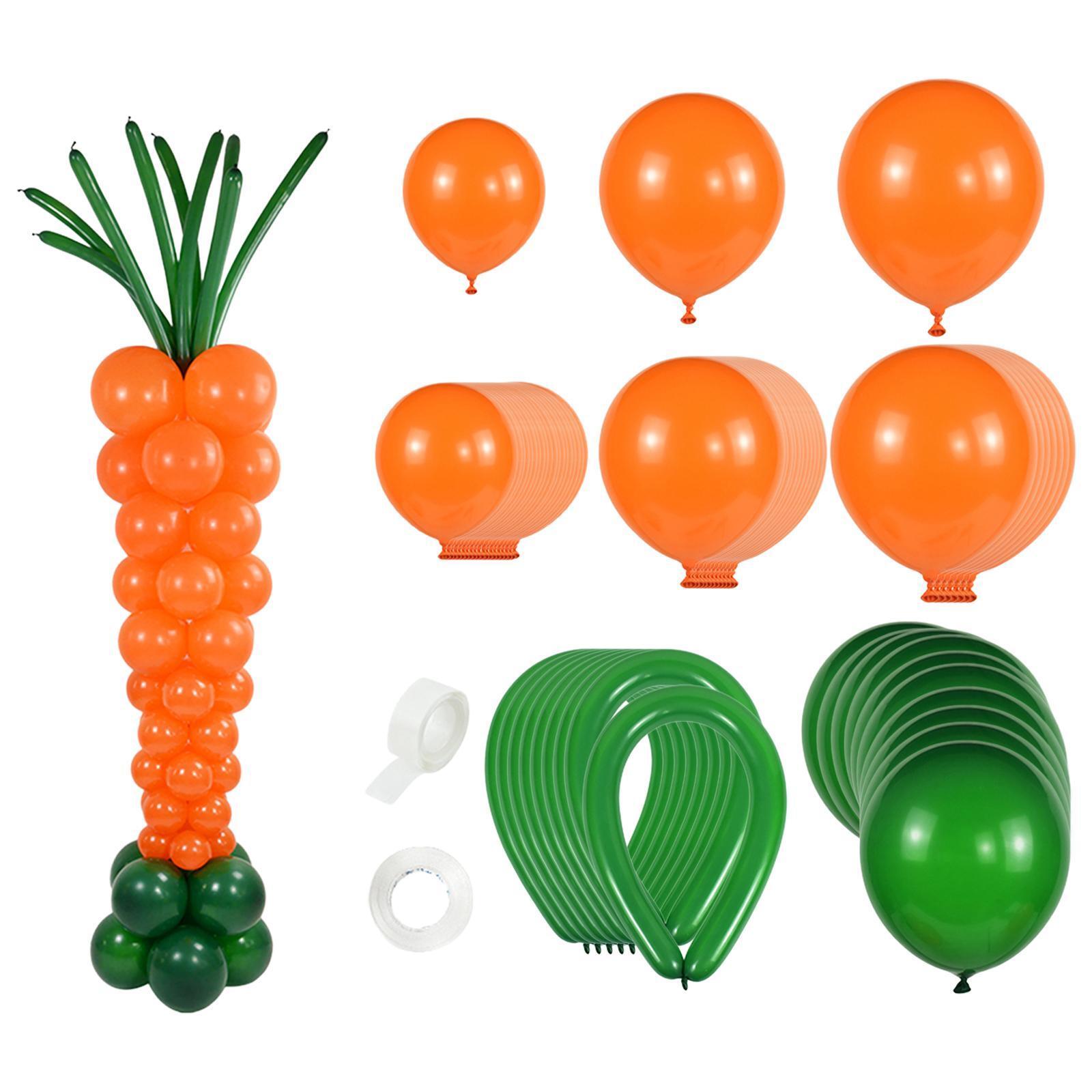 Carrot Shape Latex Balloon Easter Decorations Inflatable Balloon Gifts ...