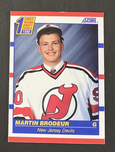 1990 Score Hockey Martin Brodeur RC Rookie Card New Jersey Devils #439 ...