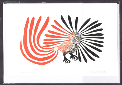 ENCHANTED OWL by Nunavut Inuit artist Kenojuak Ashevak - New 6" x 9 ...