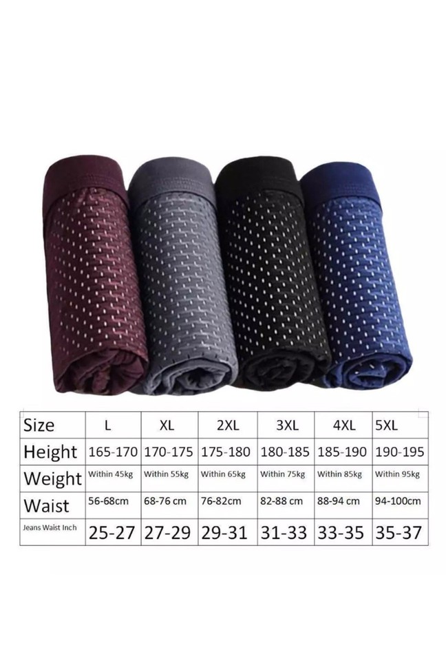 3PCS Boxhero Bamboo Fiber Boxer Briefs Underwear Bamboo fiber Boxer ...