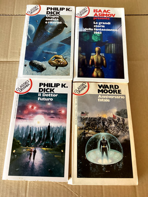 Lotto Fantascienza 4 volumi Classici Urania n. 115-212-222-229 DICK ...
