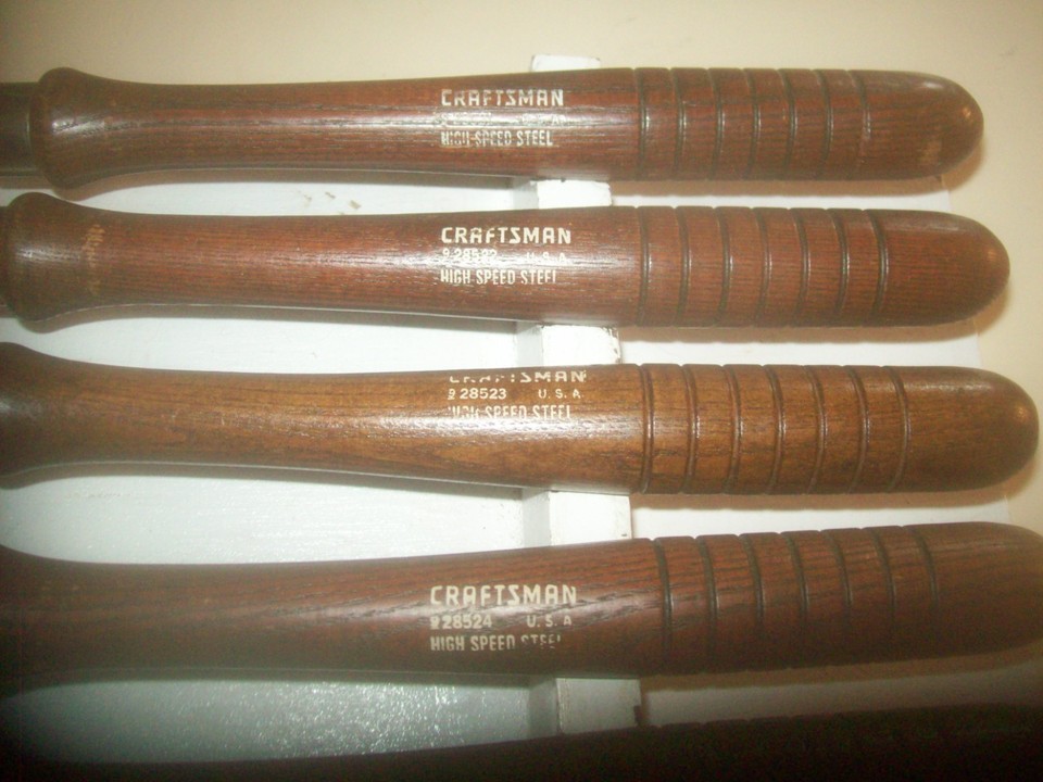 8 Sears Craftsman High Speed Steel Wood Turning Chisels 14-15" Long USA ...