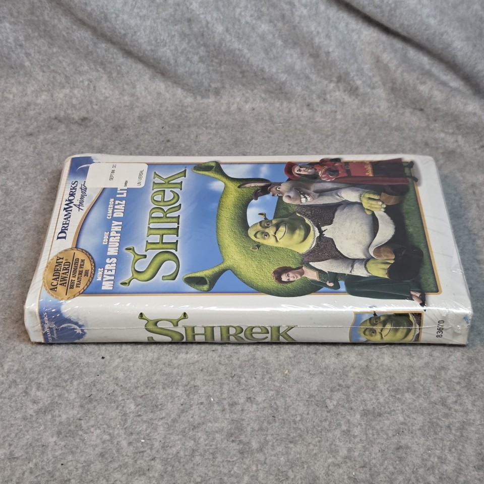 Shrek VHS Sealed Clamshell + Big Box Special Edition Tape 2002 Mike ...