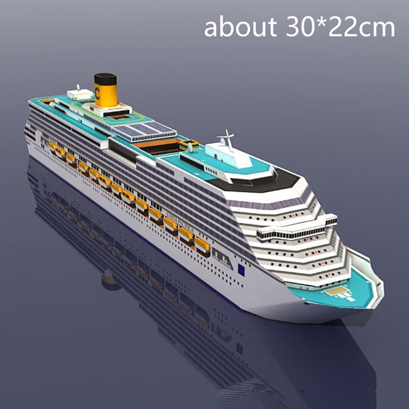 Cruise Ship Paper Model Cruise Ship 3D Paper Model Puzzle Manual ...