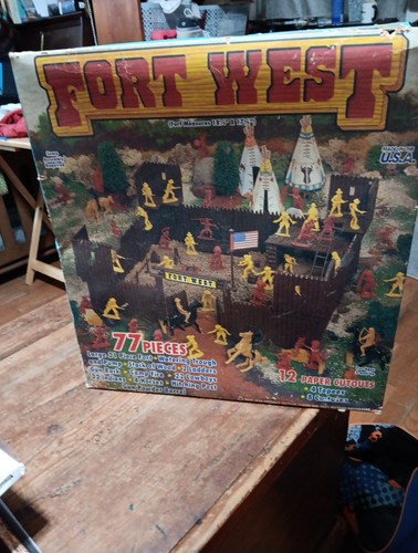 Vintage 1960's Tim Mee Fort West 77 piece Cowboys and Indians | eBay