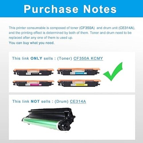 LCL 4PK Remnufactured Toner Cartridge 130A CF350A CF351A CF352A CF353A ...