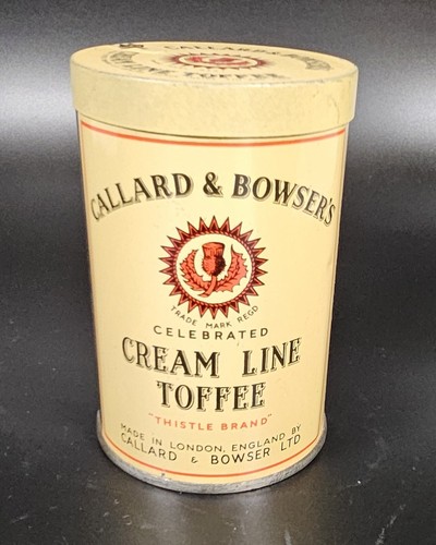 Callard & Bowser's Cream Line Toffee Tin London Thistle Brand | eBay