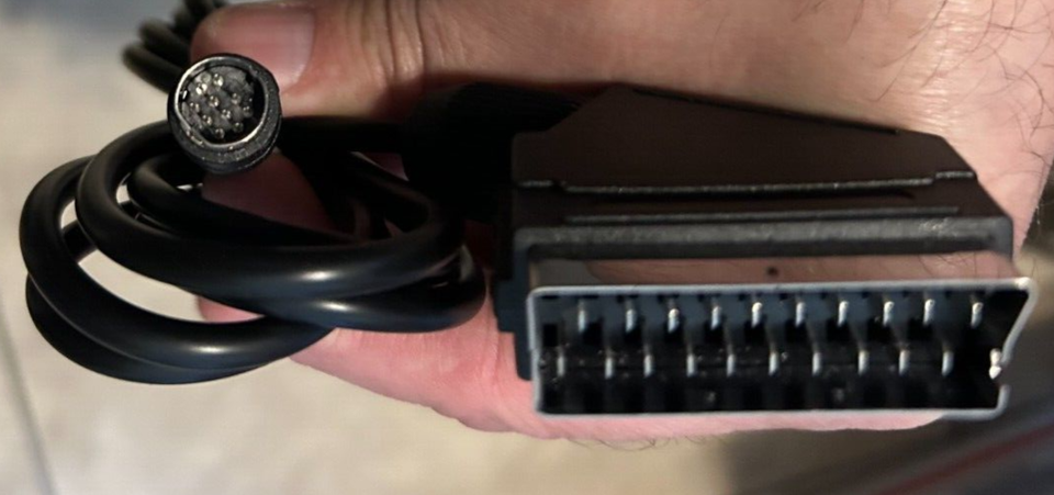 RGB Scart Video Cable TV lead Sega Saturn NEW for NTSC & PAL USA Seller ...