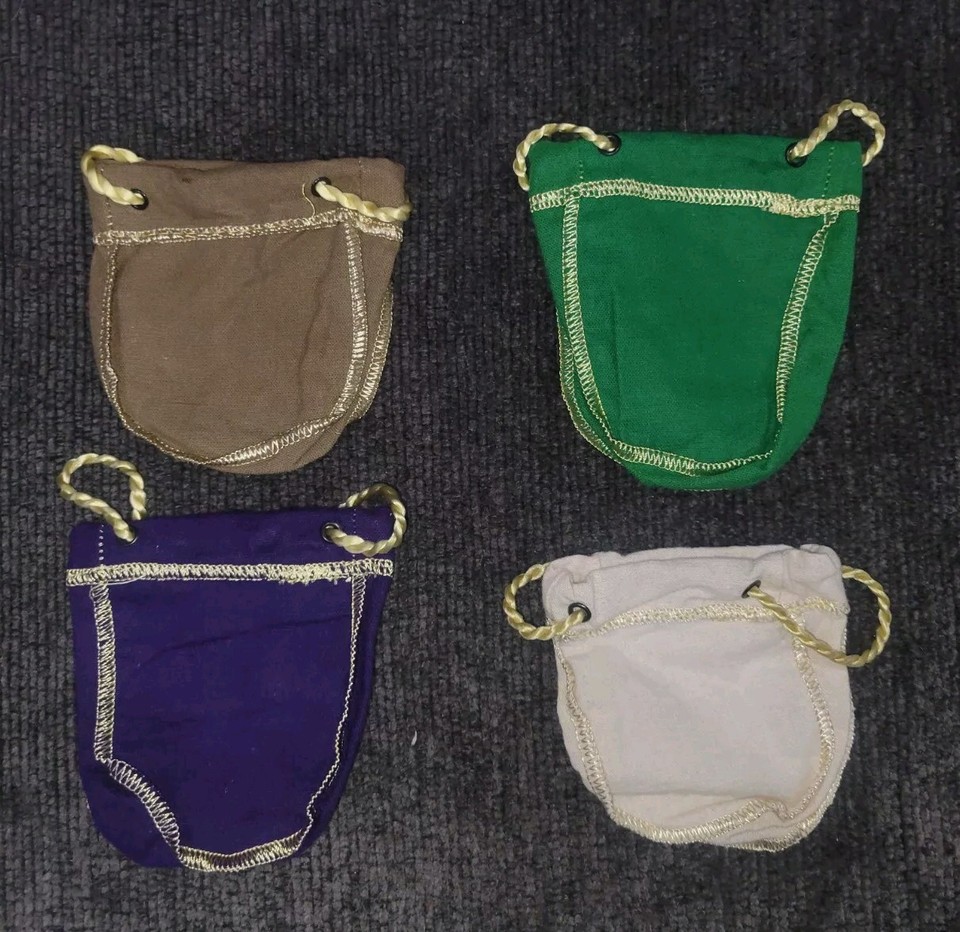 Lot of 4 Crown Royal Mini Bags 50ml Mixed Colors Purple Green Rye ...