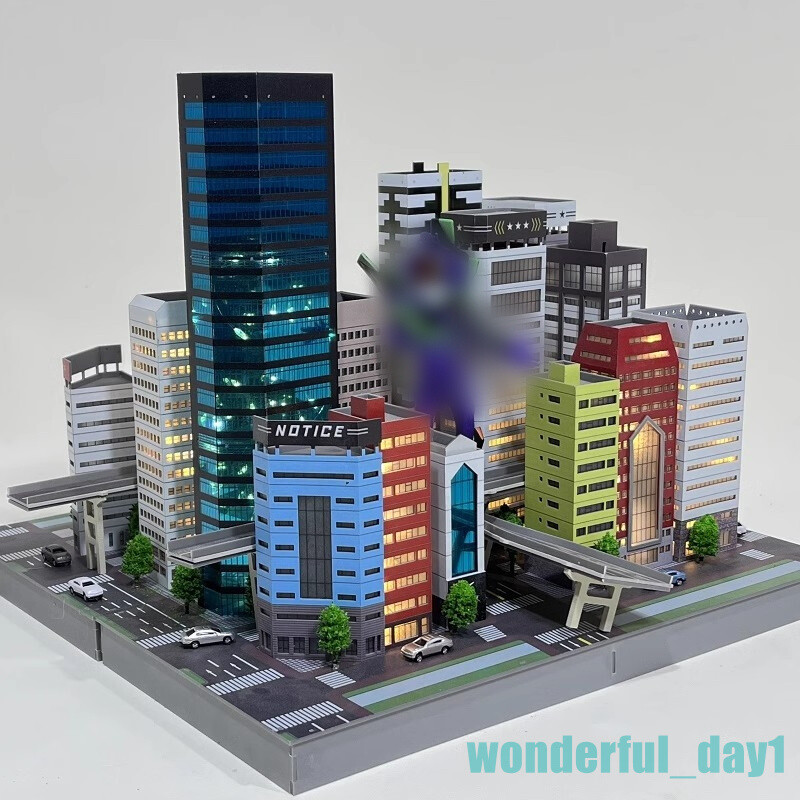 1:350 Scale Office Buildings Building Model City Scene Street Model Set ...