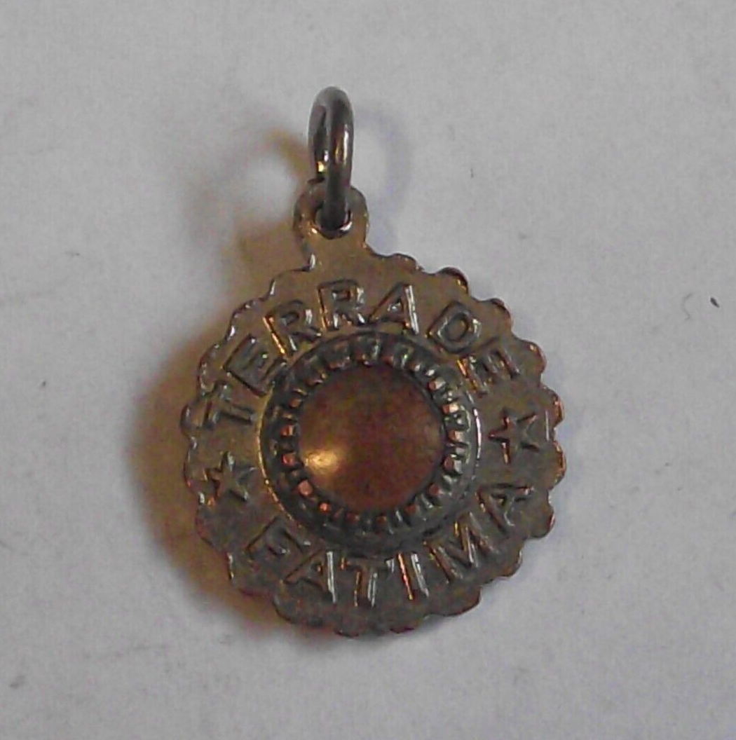 Vintage religious soil relic pendant charm medal Our Lady of Fatima | eBay