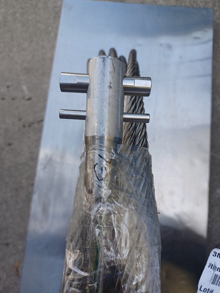 3M DBI-SALA 6107090 Swaged Cable, 3/8", Length 90' ft, 7X19, Stainless ...