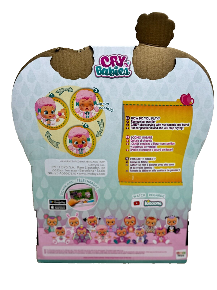 Cry Babies CANDY Pink Poodle LIMITED EDITION Cries REAL TEARS Baby Doll ...