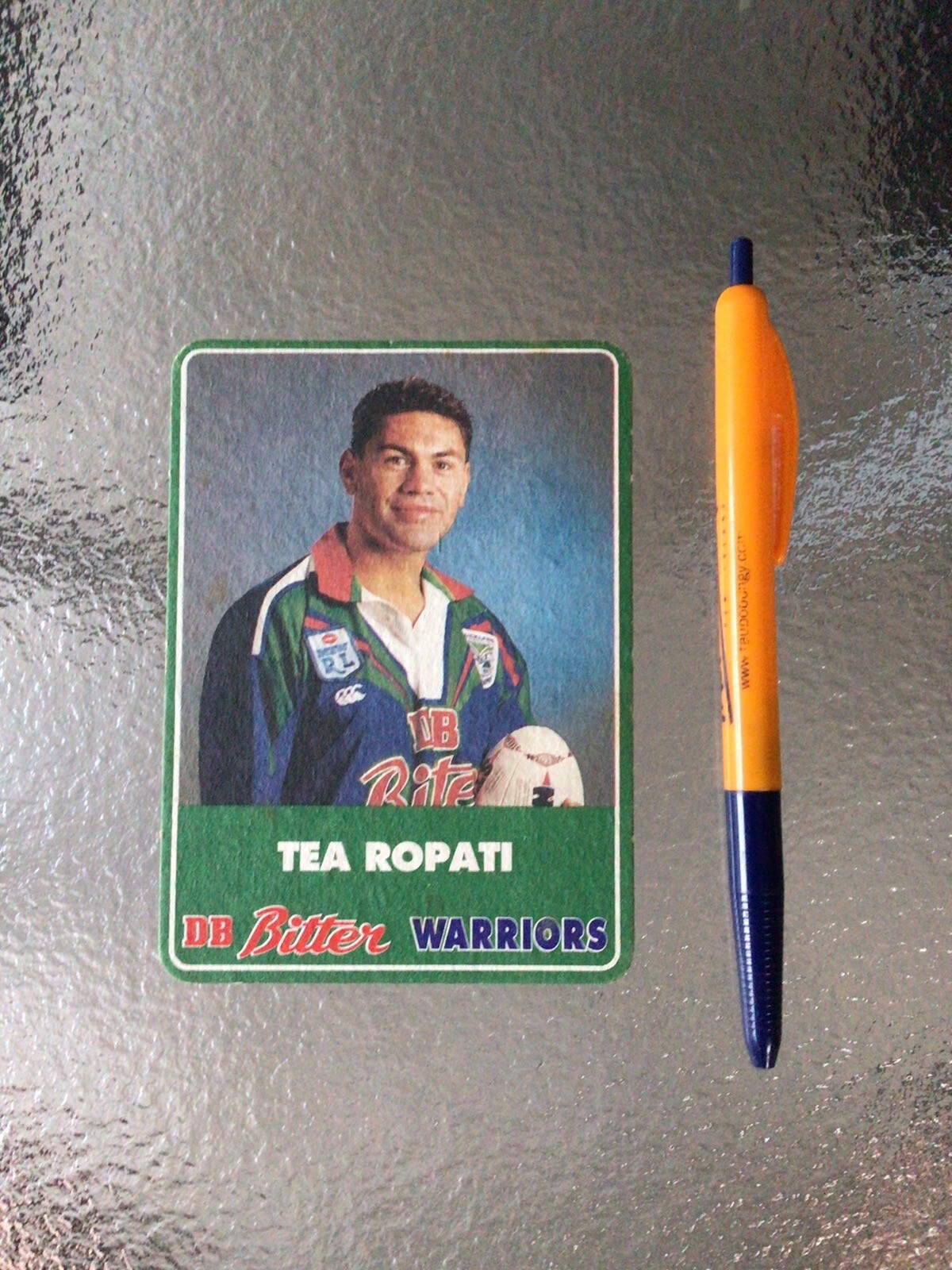 1995 DB Bitter New Zealand Warriors Rugby League Beer Drink Coaster Tea ...