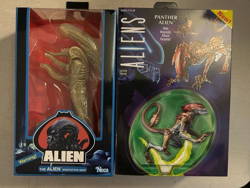 PROTOTYPE SUIT & PANTHER ALIEN - NECA Aliens LOT OF 2 7" Action Figure ...