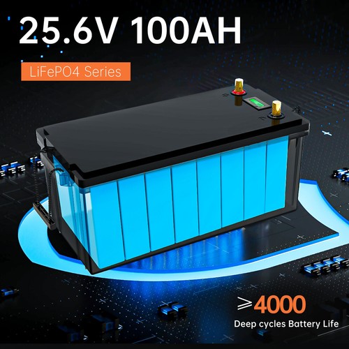 UPP 24V 100Ah LiFePO4 Lithium Battery Deep Cycle for RV Rechargeable ...