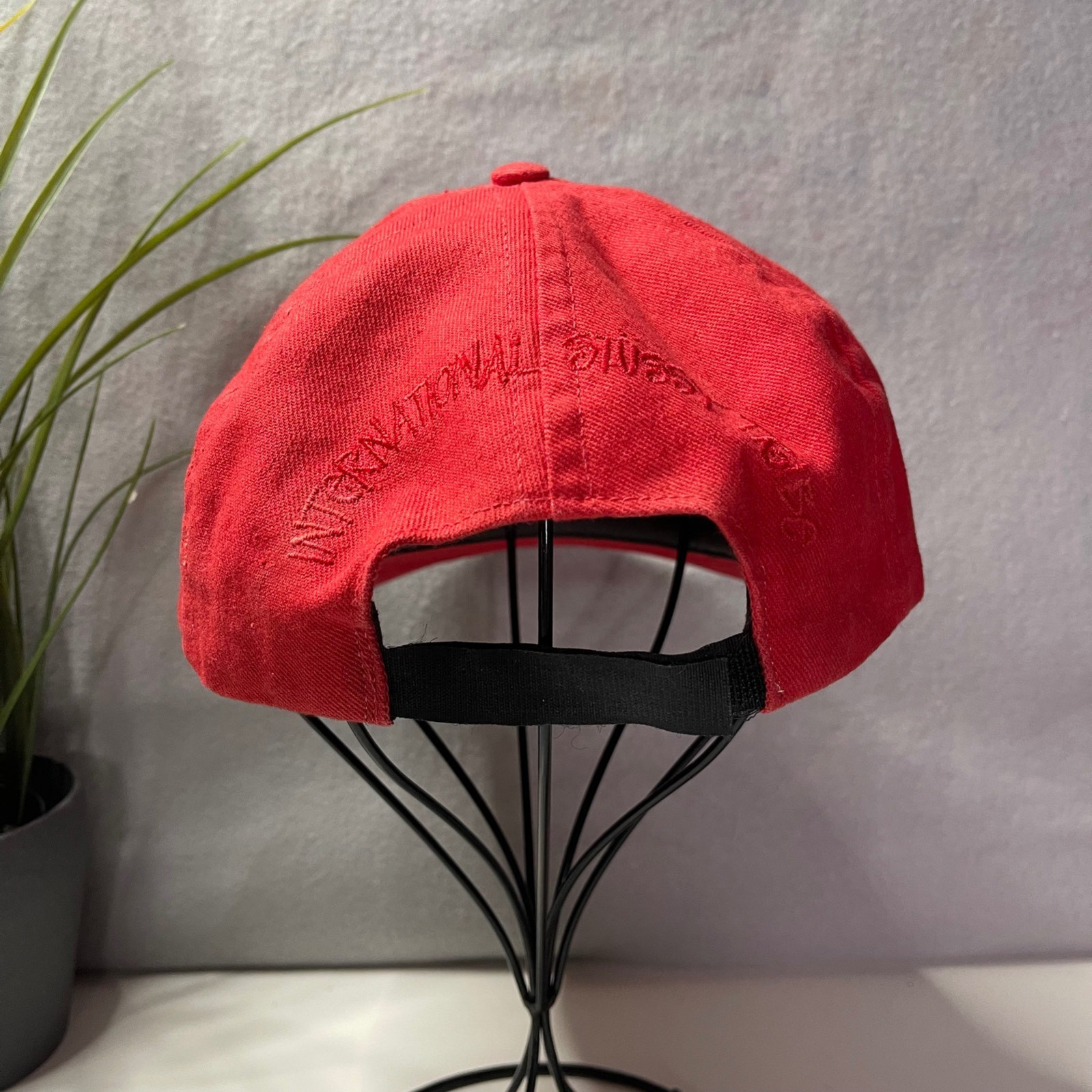 Vintage Mens Stussy Tribe Baseball Cap Hat Red Logo A… - Gem