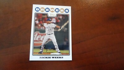 2008 TOPPS # 371 RICKIE WEEKS BASEBALL CARD | eBay