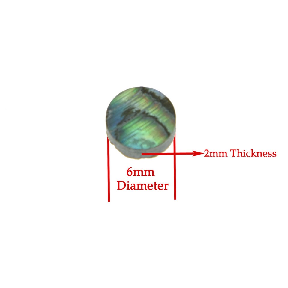 20pcs 6x2mm Guitar Bass Natural Abalone Shell Inlay Material ...