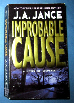 Improbable Cause By J.A. Jance, A J.P. Beaumont Novel, 1988, Vintage Paperback | eBay